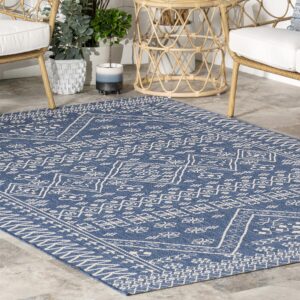 nuLOOM Kandace Tribal Indoor/Outdoor Area Rug, 3' x 4', Blue