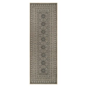 Lahome Mandala Easy Jute Runner Rug - 2x6 Black Natural Jute Rug Runners for Hallways 6 Feet Non Slip Farmhouse Washable Runner Rug Indoor Outdoor Rugs for Entryway Laundry Room Bedroom,2x6ft