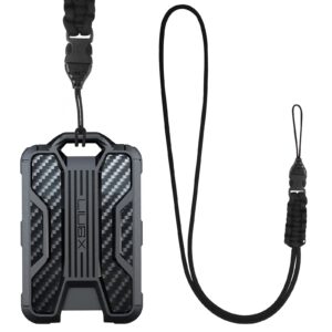 liugx badge holder, detachable buckle with braided rope, strong and sturdy,lightweight and durabl, impact resistance id badge reels