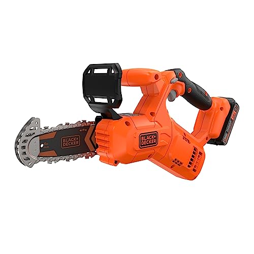 BLACK+DECKER 20V MAX Pruning Chainsaw Kit, Battery and Charger Included (BCCS320C1)