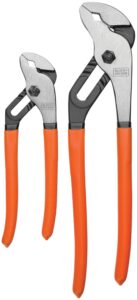 black+decker slip joint pliers, 2 pack (bdht84001)