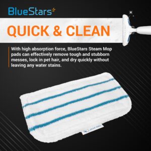 BlueStars Steam Mop Pads Replacement Compatible with Black and Decker Steam Mop SM1600, SM1610, SM1620, HSMC1321, HSMC1321APB, HSMC1361SGP, BDH1855SM, BDH1760SM, SMP20 Pack of 5