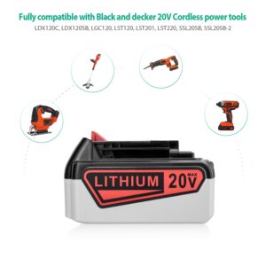 FirstPower 7.0Ah 20V Lithium Battery Replace for Black and Decker 20V Li-ion Batteries LBXR20 LB20 LBX20 LBXR2020-OPE LBXR20B-2 LB2X4020 Compatible with Black and Decker 20V Cordless Tools