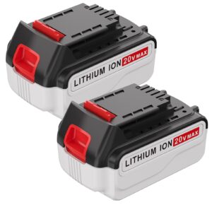 20v 6.0ah lbxr20 replacement for black and decker 20v lithium battery lb20 lst220 lbx20 lbxr2020-ope lbxr20b-2 lb2x4020 2packs