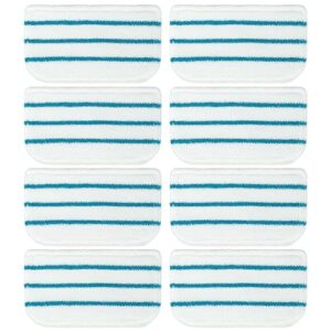 8 Pack Steam Mop Pads Replacement Compatible with Black+Decker Steam Mop SM1600, SM1610, SM1620, HSM13E1, HSMC1300FX, HSMC1321, HSMC1361SG SMP20 Black and Decker Steam Mop Pads for Floor Cleaning