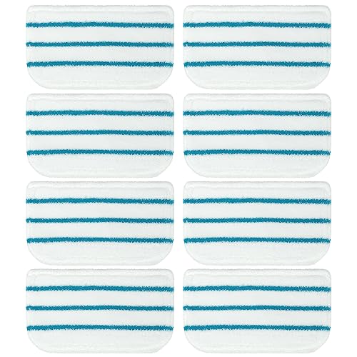 8 Pack Steam Mop Pads Replacement Compatible with Black+Decker Steam Mop SM1600, SM1610, SM1620, HSM13E1, HSMC1300FX, HSMC1321, HSMC1361SG SMP20 Black and Decker Steam Mop Pads for Floor Cleaning