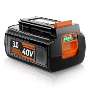 tenhutt 【upgrade】 3.0ah replace battery for black&decker 40v lithium battery for black and decker 40v power+ tools lbx2040 lbxr36 lbxr2036 lst540 lcs1240 lbx1540 lst136w black+decker lithium battery