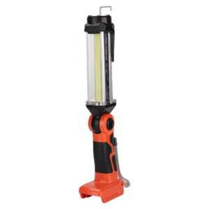 taingwei 2000lm led work light for black and decker 20v lithium battery, 25w flashlight for camping, car repairing, emergency and job site lighting