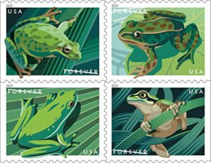 frogs forever postage stamps us first class postage book of 20