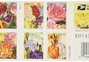 20 Botanical Art USPS Forever First Class Postage Stamps Beautiful Flower Bloom