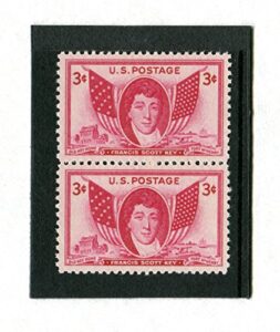 pair of $.03 cent us postal stamps, francis scott key, 1948, s#962