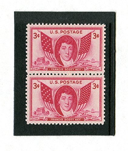 Pair of $.03 Cent US Postal Stamps, Francis Scott Key, 1948, S#962