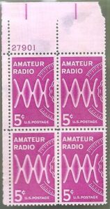 stamps u.s amateur radio scott 1260 block mnh