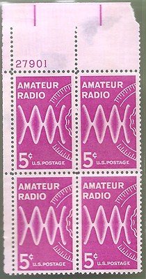 Stamps U.S Amateur Radio Scott 1260 BLOCK MNH