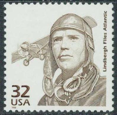 Charles Lindbergh Crosses The Atlantic U.S. Postage Stamp Mint, Never hinged