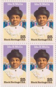 ida b. wells set of 4 x 25 cent us postage stamps new scot 2442