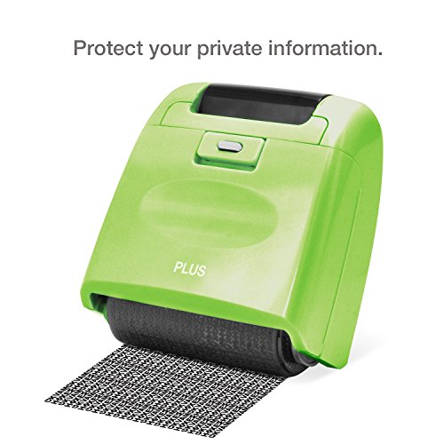 Identity Theft Prevention Security Stamp Wide Roller Security Stamp Kits (Green)