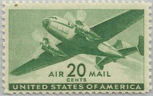 us stamps 20 c twin motor transport airmail scott c29 1941