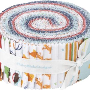 Lori Whitlock Pets Rolie Polie 40 2.5-inch Strips Jelly Roll Riley Blake Designs RP-13650-40