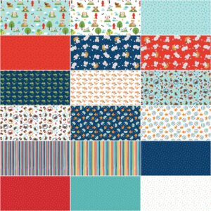 Lori Whitlock Pets Rolie Polie 40 2.5-inch Strips Jelly Roll Riley Blake Designs RP-13650-40