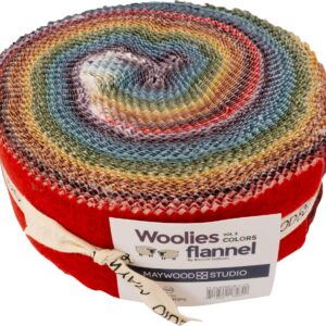 Bonnie Sullivan Woolies Flannel Colors Vol. 2 Strips 40 2.5-inch Strips Jelly Roll Maywood Studio