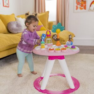 Bright Starts Around We Go 2-in-1 Walk-Around Baby Activity Center & Table, Tropic Coral, Ages 6 Months+