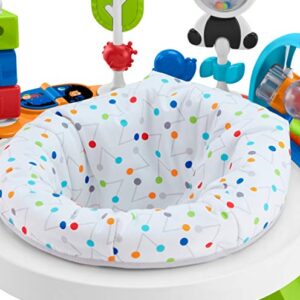 Fisher-Price Baby to Toddler Toy 3-In-1 Spin & Sort Activity Center and Play Table with Playmat and 10+ Activities, Retro Roar