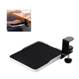 eunogo under desk keyboard tray ergonomic rotating mouse pad platform under desk ergonomic wrister mouse pad adjustable computer pad and device holder extended rotating tray