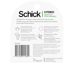 Schick Hydro 5 Sense Sensitive Skin Razor Refills for Men, 4 Count