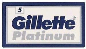 25 gillette platinum double edge razor blades made in russia