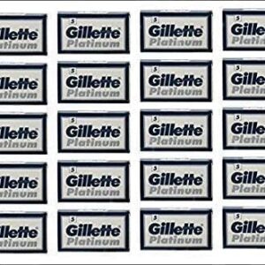 25 Gillette Platinum Double Edge Razor Blades Made in Russia