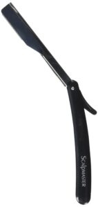 scalpmaster barber grooming shaving straight razor with 5 blades sr-sc1100