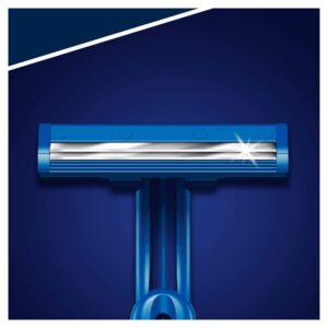 Gillette BlueII Men's Disposable Razors x 5, 2-Blades Razor, Fixed Head