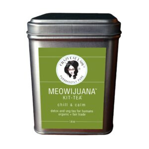 crazy cat lady meowijuana catnip tea