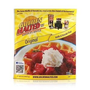 carbon's golden malted pancake & waffle flour mix, original, 32-ounces