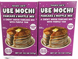 trader joe's ube mochi pancake & waffle mix, 13.3 oz (pack of 2)