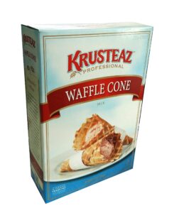 krusteaz professional waffle cone mix - 5 lbs - one box