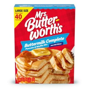 mrs. butterworth's complete buttermilk pancake and waffle mix, 32 oz