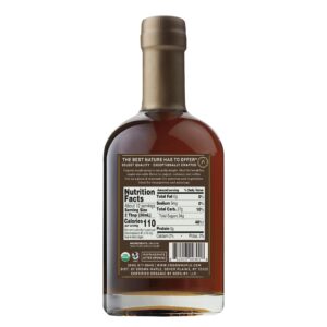 Crown Maple Amber Color, Rich Taste Organic Maple Syrup, 12.7 Fl OZ, Flavor Marinades, Cocktails, Pancakes, Squash & Bacon