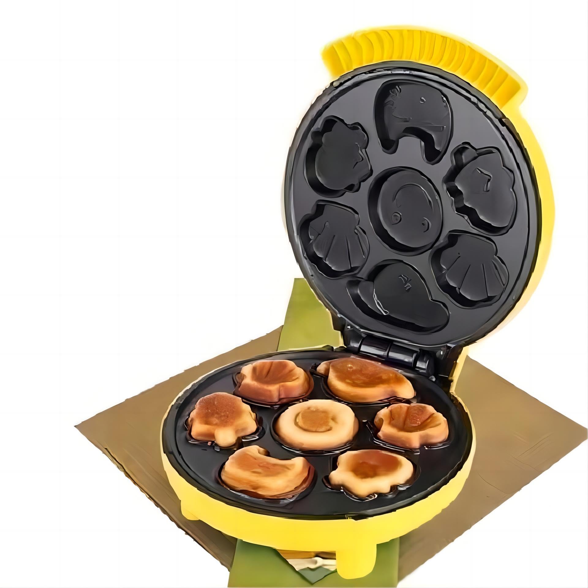 Waffle Maker for Kids 7 Different Shaped Pancakes Animal Waffle Maker Electric Nonstick Waffler Iron, Pan Cake Cooker