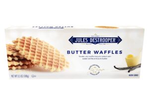 jules destrooper butter waffles - caramelized butter biscuits, kosher dairy, authentic made in belgium - 3.5oz (pack of 12)