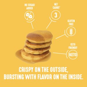 Lakanto Pancake and Waffle Mix - Sweetened with Monk Fruit Sweetener and Erythritol, Breakfast, Flapjacks, Almond Flour, Low Net Carbs, Gluten Free, Keto Diet Friendly - 16 oz