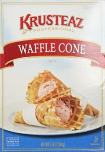 krusteaz waffle cone mix 5lb (2 bags) restaurant quality