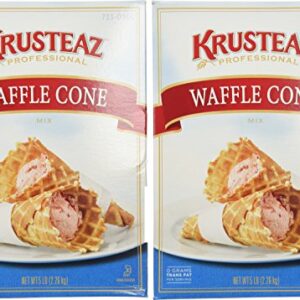 Krusteaz WAFFLE CONE Mix 5lb (2 Bags) Restaurant Quality