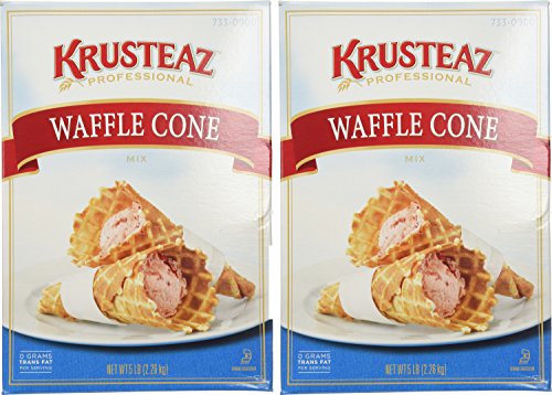 Krusteaz WAFFLE CONE Mix 5lb (2 Bags) Restaurant Quality