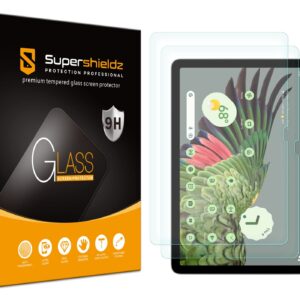 Supershieldz (2 Pack) Designed for Google Pixel Tablet (11 inch) Screen Protector, (Tempered Glass) Anti Scratch, Bubble Free