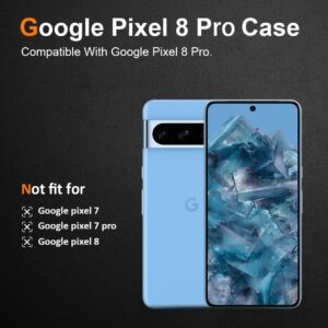 bokoo Google Pixel 8 Pro Case, Ultra [Slim Thin] Flexible Clear TPU Phone Case for Google Pixel 8 Pro Gel Rubber Soft Skin Silicone Protective Case, Anti-Yellowing, Drop Protection,Transparent