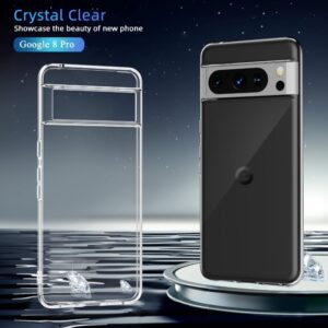 X-level Clear Slim Fit TPU Case for Google Pixel 8 Pro, Ultra-Thin Mobile Phone Cover, Anti-Slip Grip, Scratch Resistant, Wireless, Matte Finish