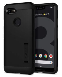 spigen tough armor [extreme protection tech] designed for google pixel 3 xl case (2018) - black