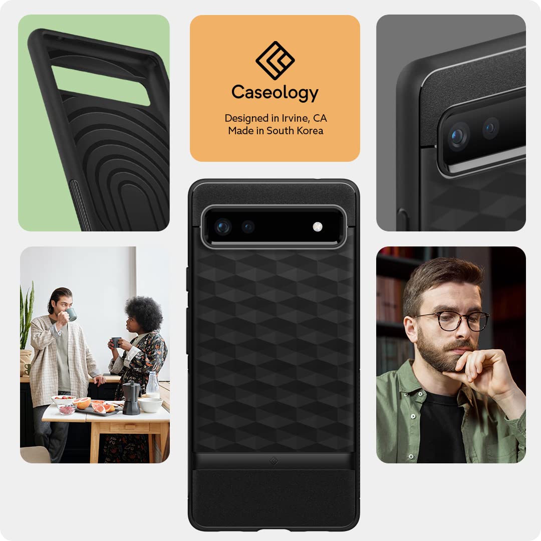 Caseology Parallax Compatible with Google Pixel 6a Case 5G (2022) - Matte Black